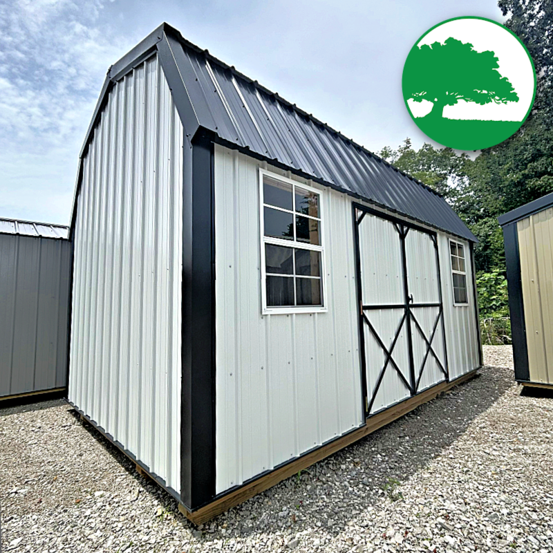 10′ x 16′ Metal “Side Loft Barn” – Backyard World